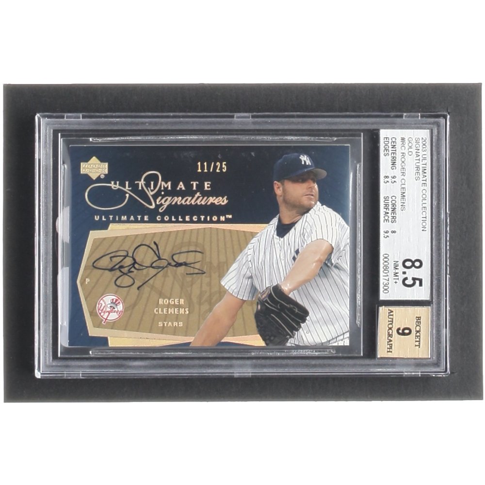 Roger Clemens 2003 Ultimate Collection Signatures Gold #RC #11/25 (BGS ...