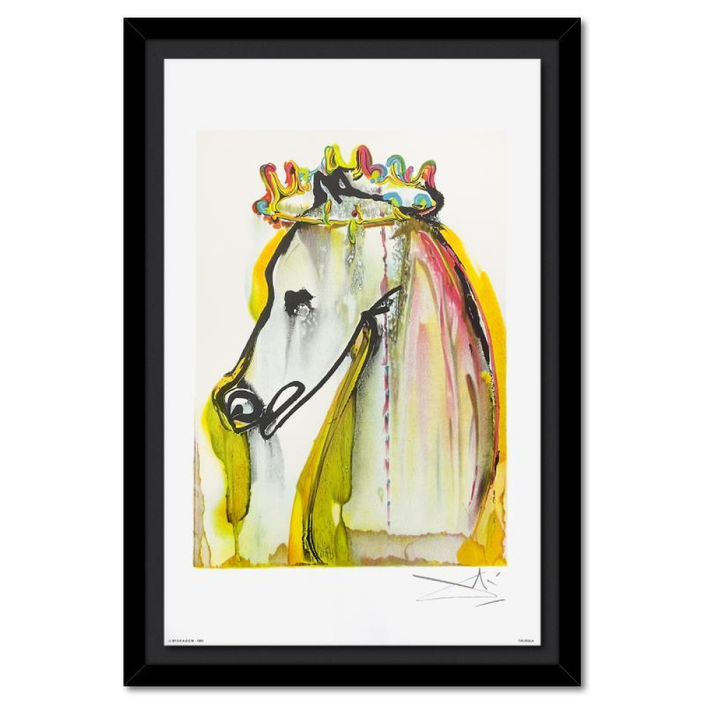 Salvador Dali "Caligula" 20x28 Custom Framed Limited Edition Lithograph ...