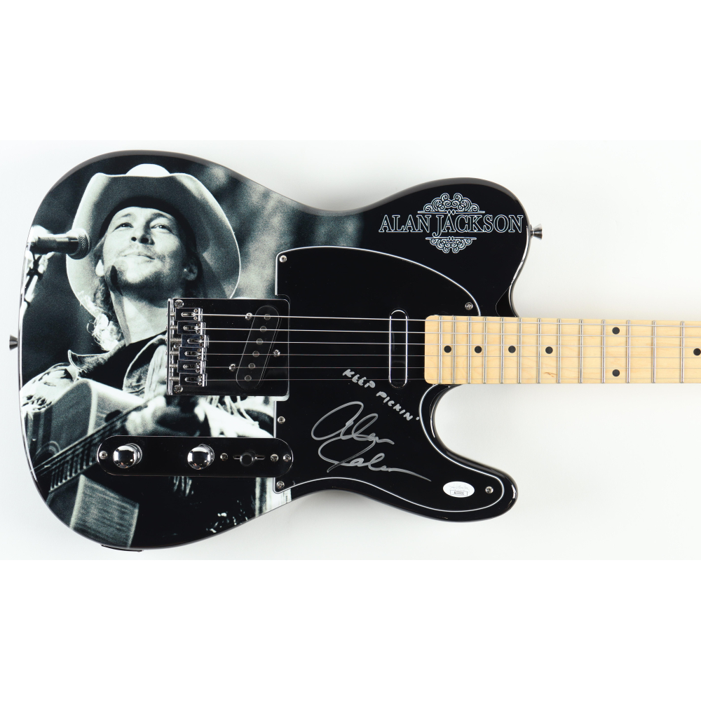 Alan Jackson Signed Electric Guitar Inscribed "Keep Pickin" (JSA ...