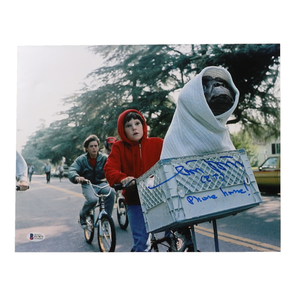 Matthew Demeritt Signed "E.T." 11x14 Photo Inscribed "Phone home ...