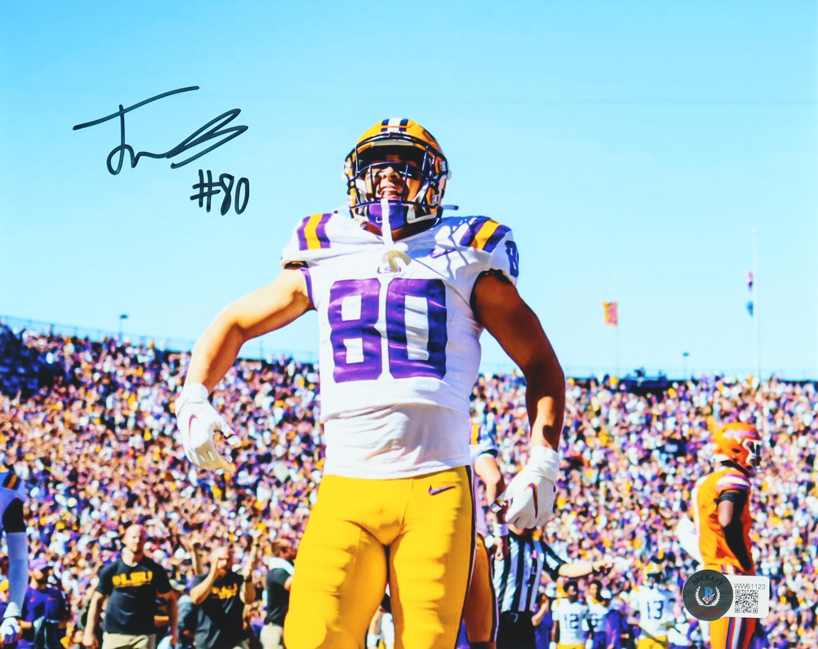 Jack Bech Signed LSU Tigers 8x10 Photo (Beckett) | Pristine Auction