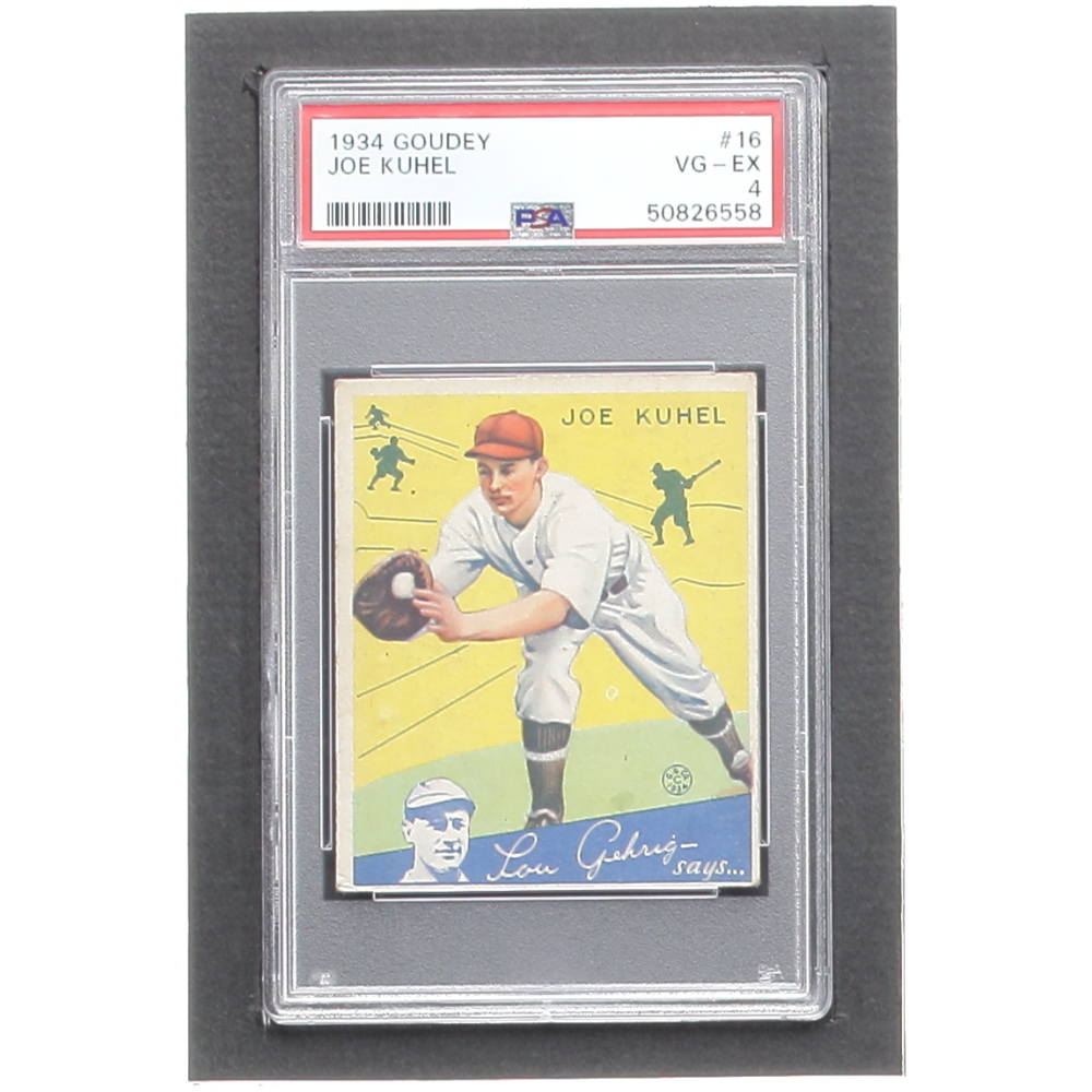 Joe Kuhel 1934 Goudey #16 (PSA 4) | Pristine Auction