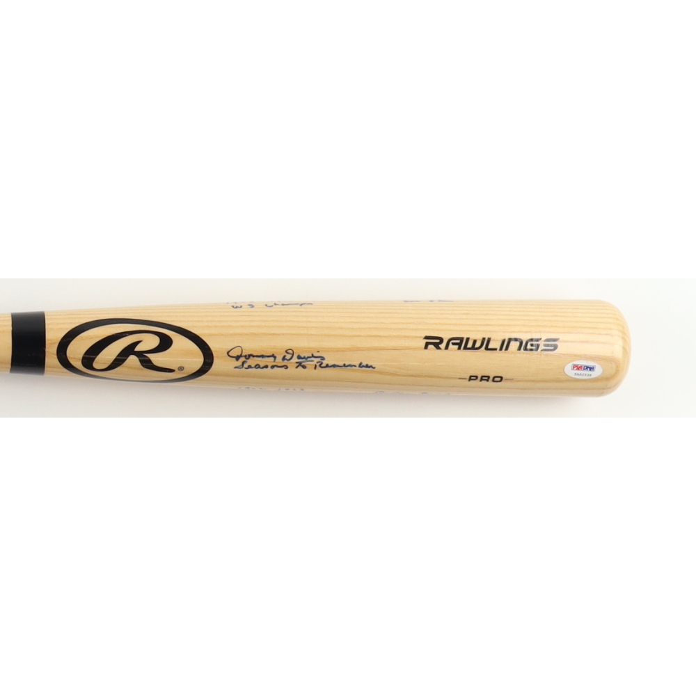 Tommy Davis Signed Rawlings Baseball Bat with (5) Inscriptions (PSA ...