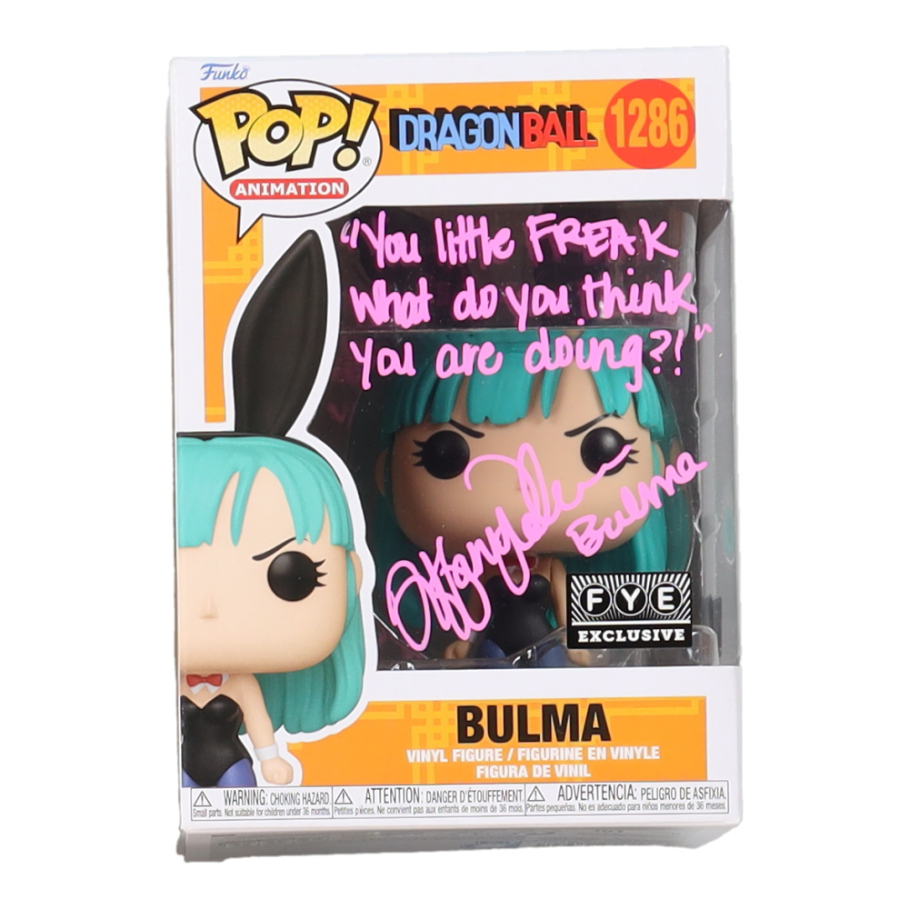 Tiffany Volmer Signed "Dragonball" #1286 Bulma Funko Pop! Vinyl Figure ...