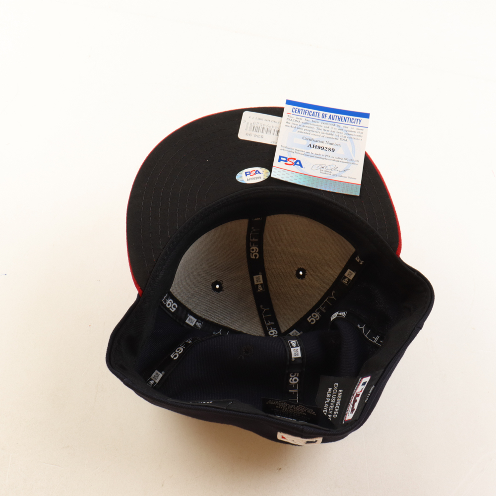 Charlie Sheen Signed Braves Logo New Era Fitted Hat (PSA) | Pristine ...