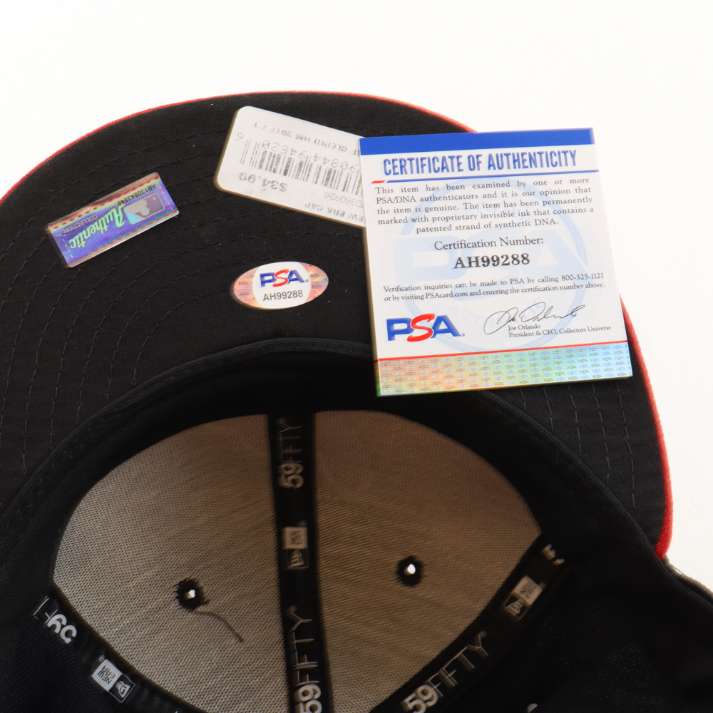 Charlie Sheen Signed Braves Logo New Era Fitted Hat (PSA) | Pristine ...