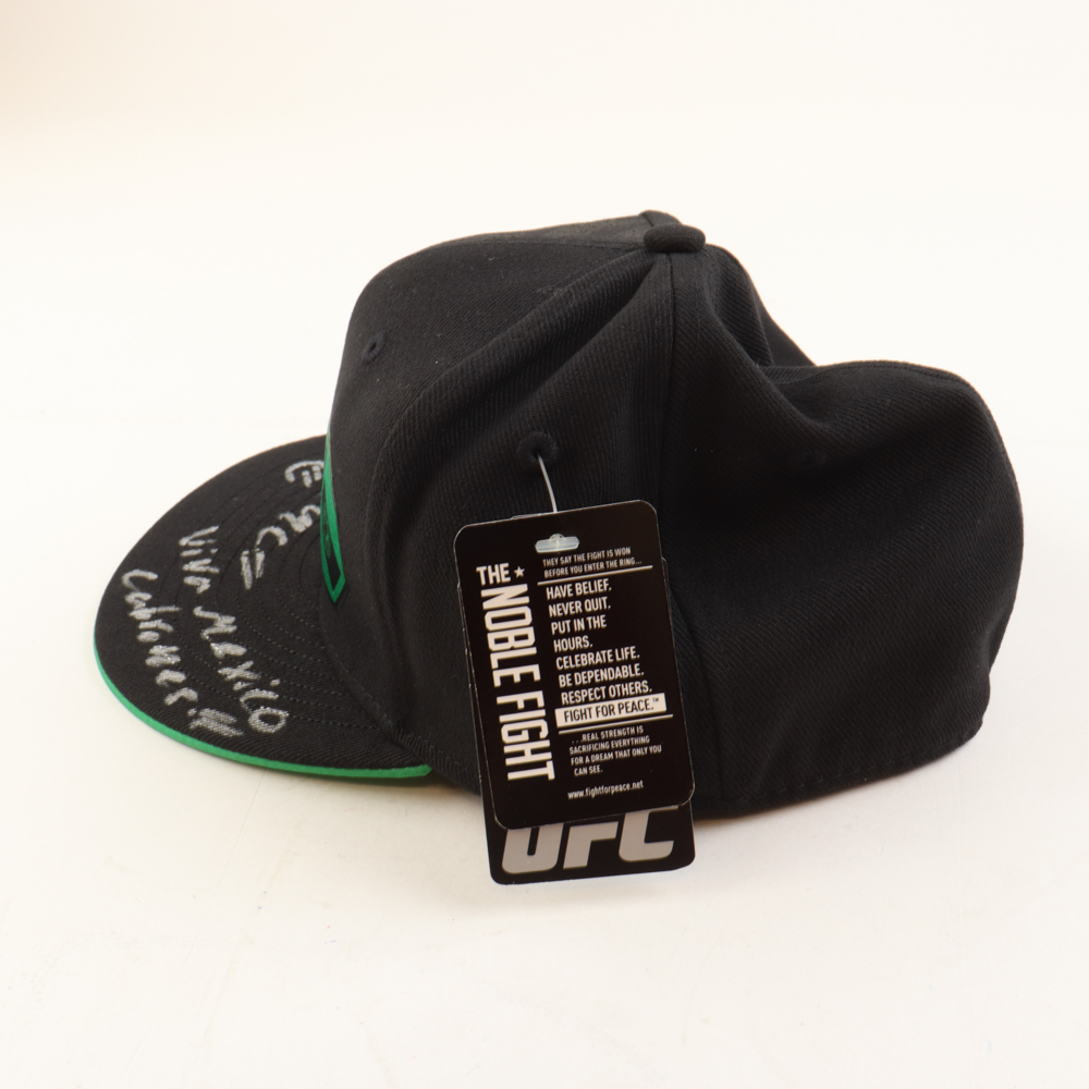 Brandon Moreno Signed UFC Reebok Fitted Hat Inscribed "Viva Mexico C ...