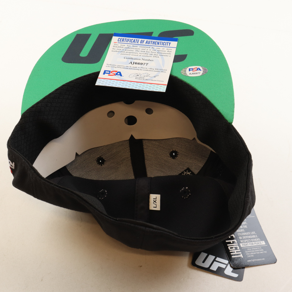 Brandon Moreno Signed UFC Reebok Fitted Hat Inscribed "Viva Mexico C ...