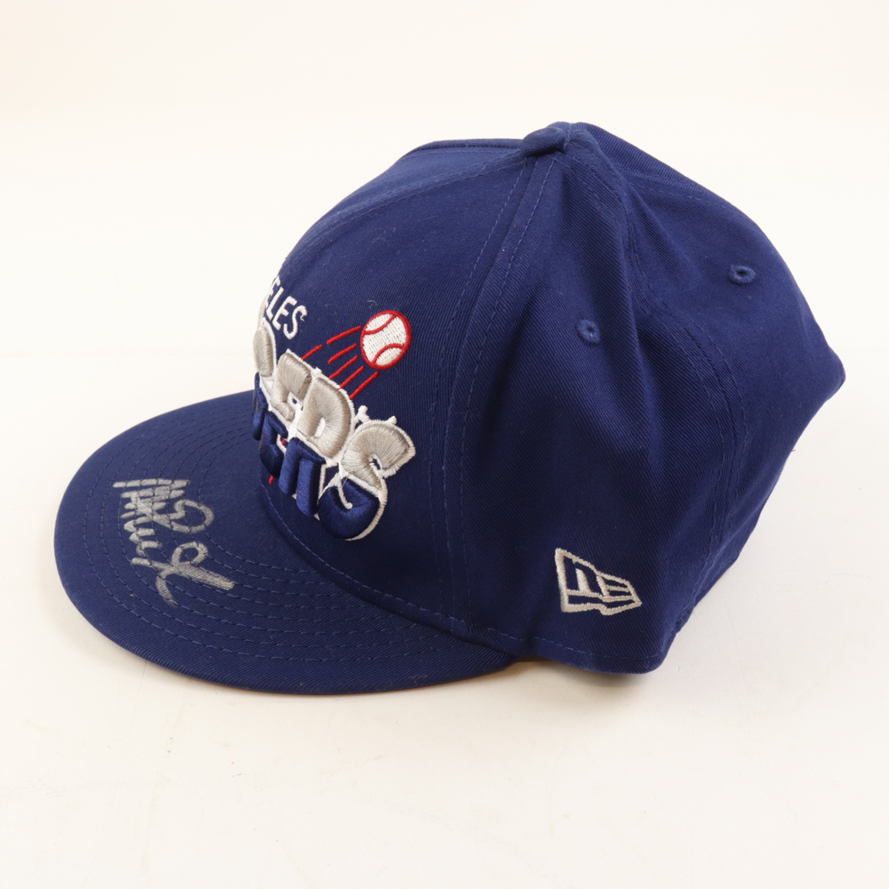 Magic Johnson Signed Dodgers Logo New Era Snapback Hat (PSA) | Pristine ...