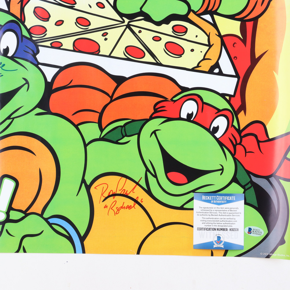 "Teenage Mutant Ninja Turtles" 24x36 Photo Cast-Signed by (5) with ...