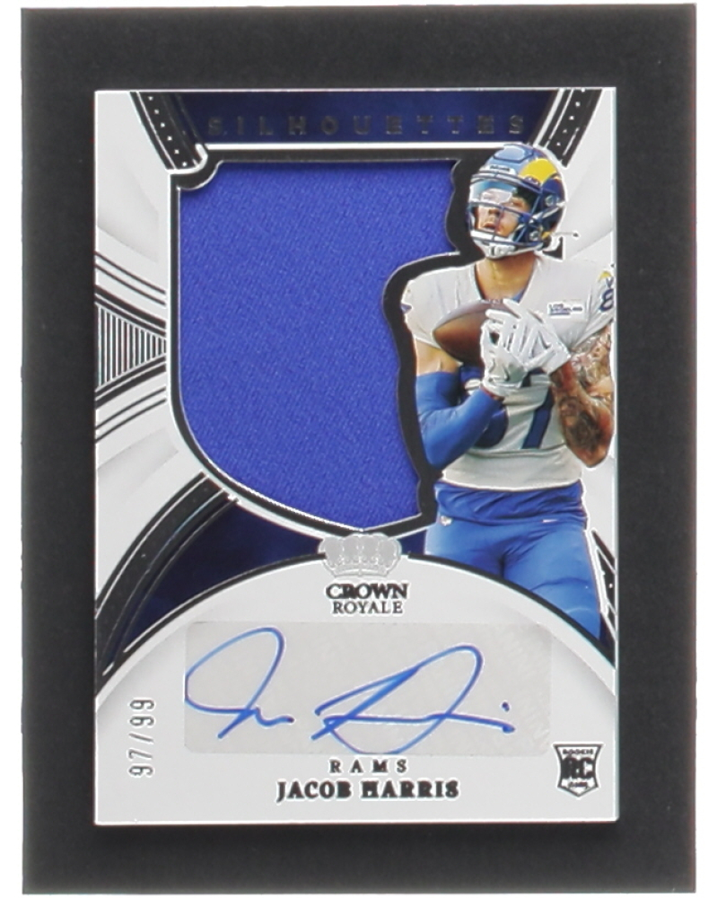 Jacob Harris 2021 Panini Chronicles Crown Royale Silhouette Jersey ...