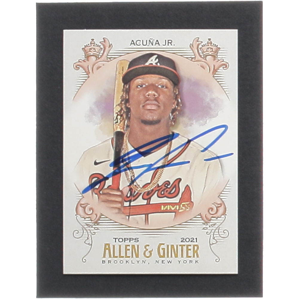 Ronald Acuna Jr. Signed 2021 Topps Allen and Ginter #72 (Acuna ...