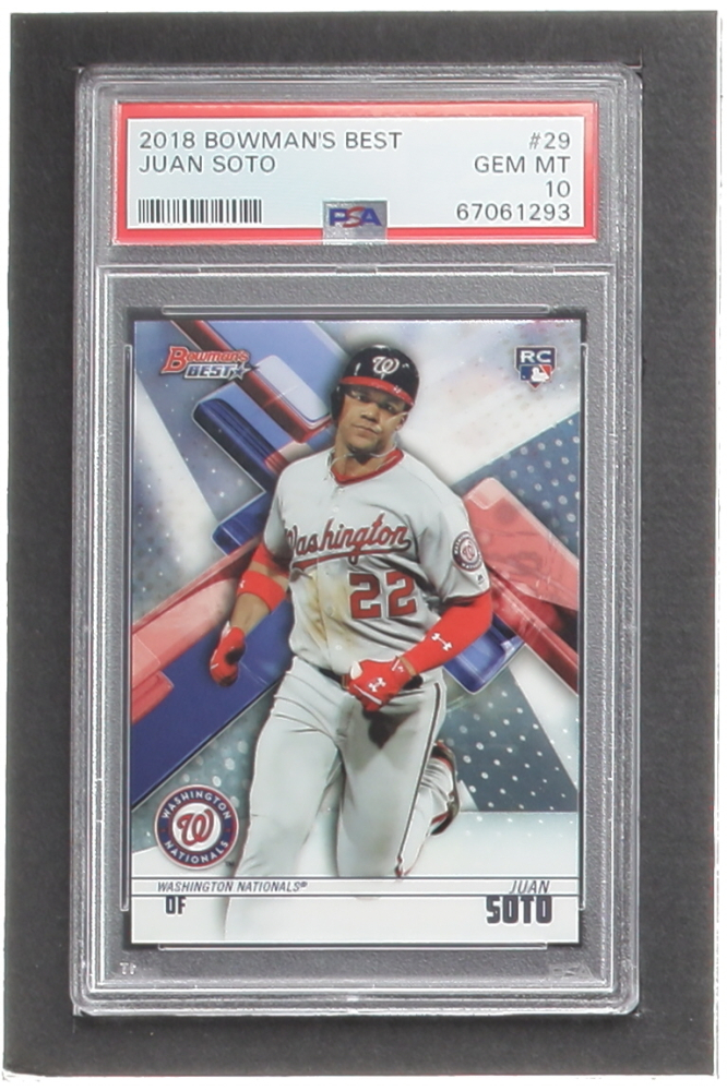 Juan Soto 2018 Bowman's Best #29 RC (PSA 10) | Pristine Auction