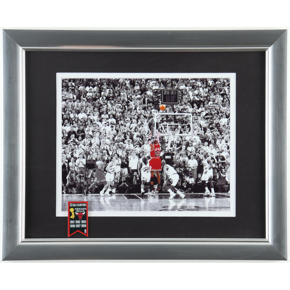 Michael Jordan Bulls "The Final Shot" Custom Framed Photo Display with ...