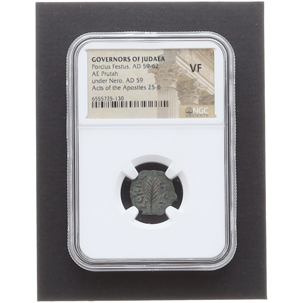Porcius Festus (AD 59-62) Governors of Judaea Under Nero AD 59 AE ...