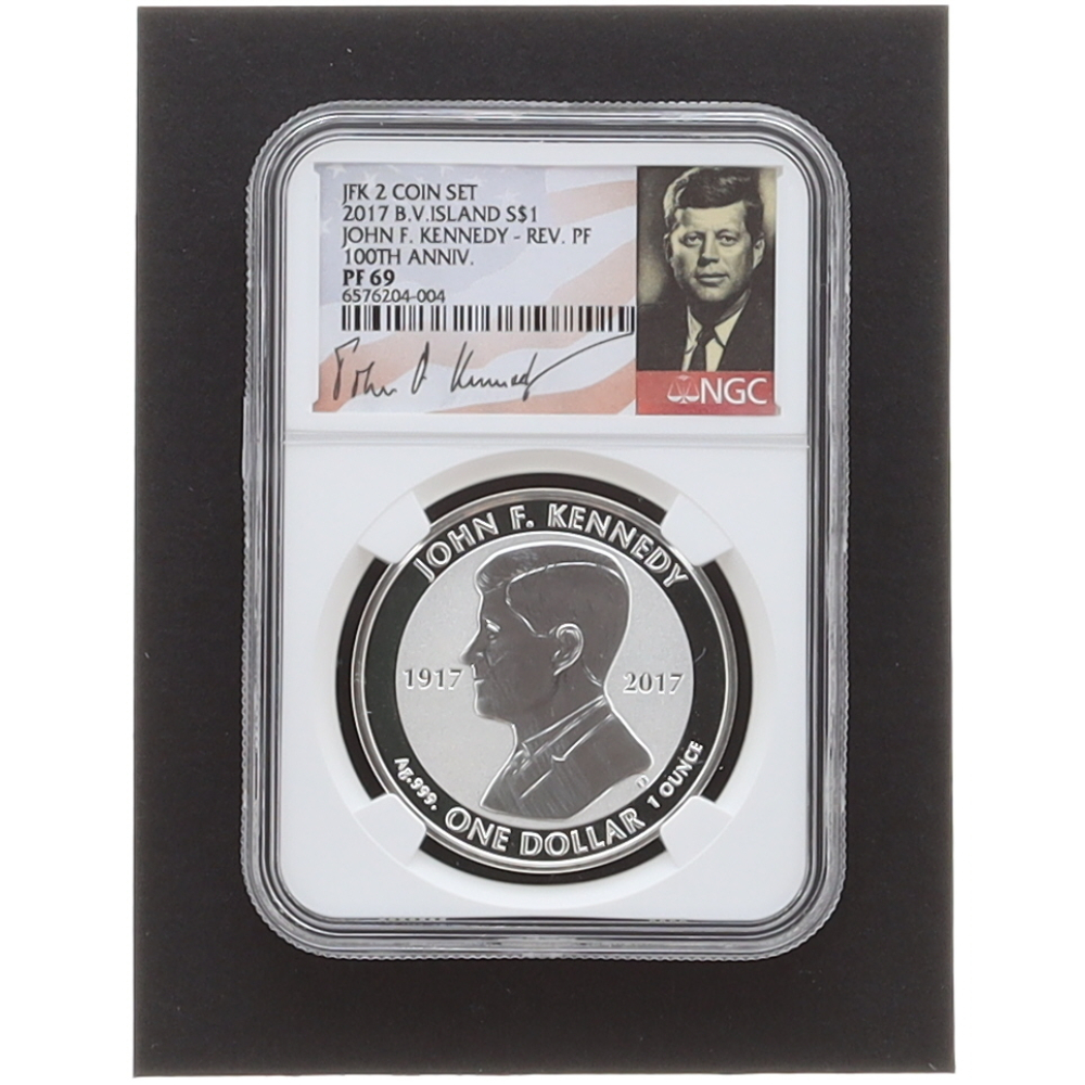 2017 British Virgin Islands Kennedy Silver Dollar - 100th Anniversary ...