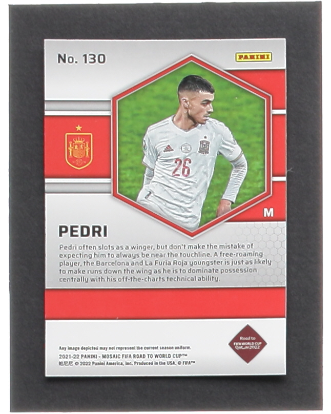 Pedri 2021-22 Panini Mosaic Road to the FIFA World Cup Qatar #130 ...