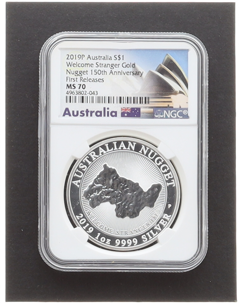 2019-P Australia One Dollar Coin Welcome Stranger Gold - Nugget 150th ...