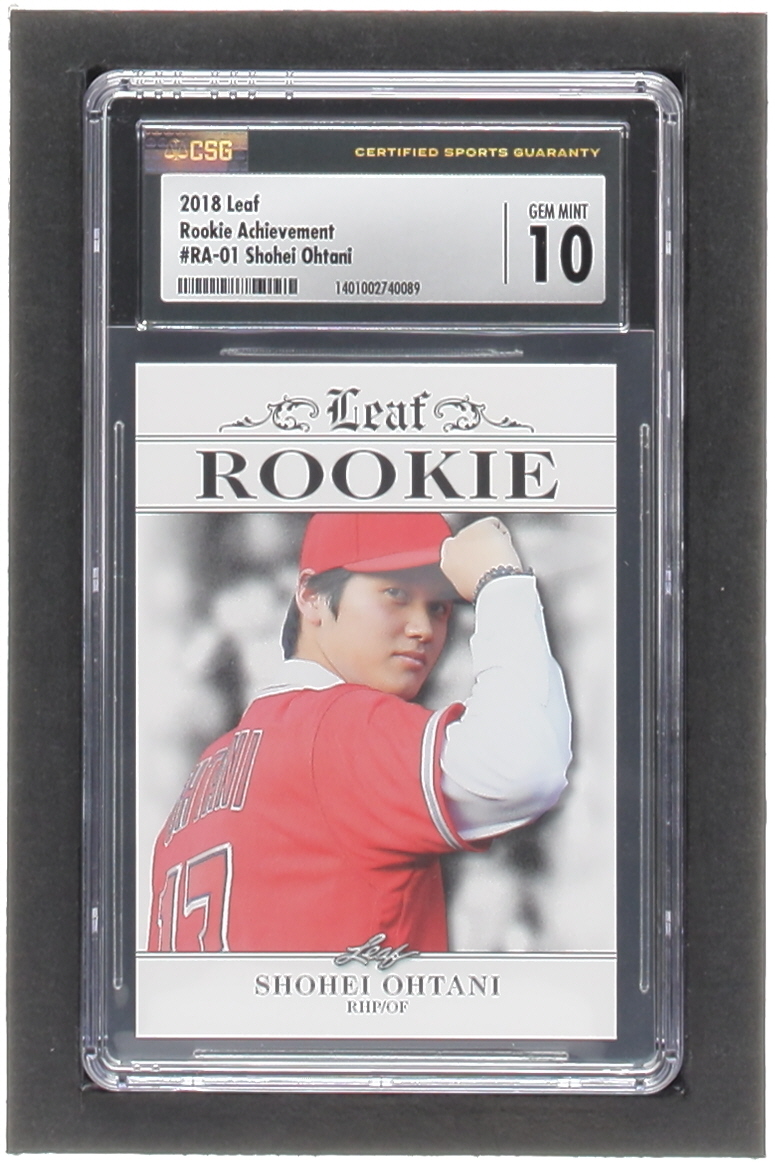 Shohei Ohtani 2018 Leaf Ohtani Rookie Achievement #RA01 RC (CSG 10) | Pristine Auction