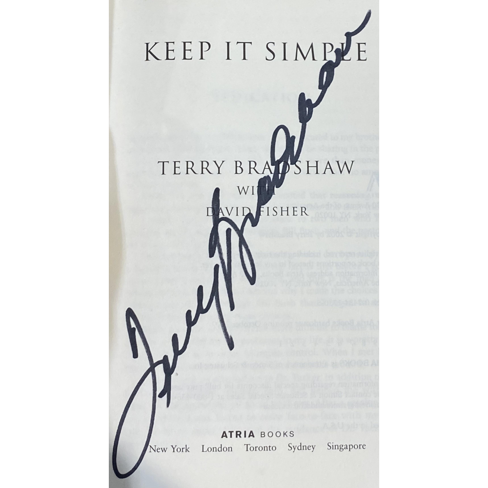 Terry Bradshaw Signed "Keep It Simple" Book (Beckett) | Pristine Auction
