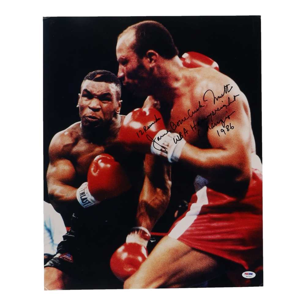 James Smith Signed 16x20 Photo Inscribed "12 Rounds" & "WBA Heavyweight ...