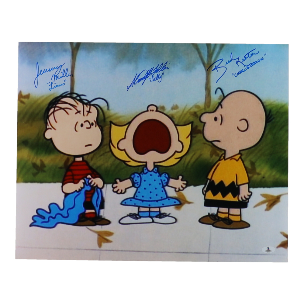 Brad Kesten, Jeremy Miller & Angela Lee Sloan Signed "Peanuts" 16x20 ...