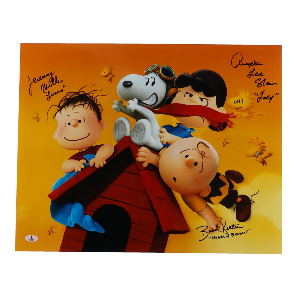Brad Kesten, Jeremy Miller & Angela Lee Sloan Signed "Peanuts" 16x20 ...