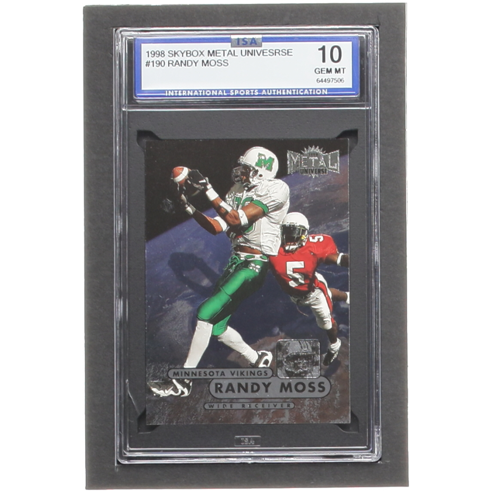 Randy Moss 1998 Metal Universe #190 RC (ISA 10) | Pristine Auction