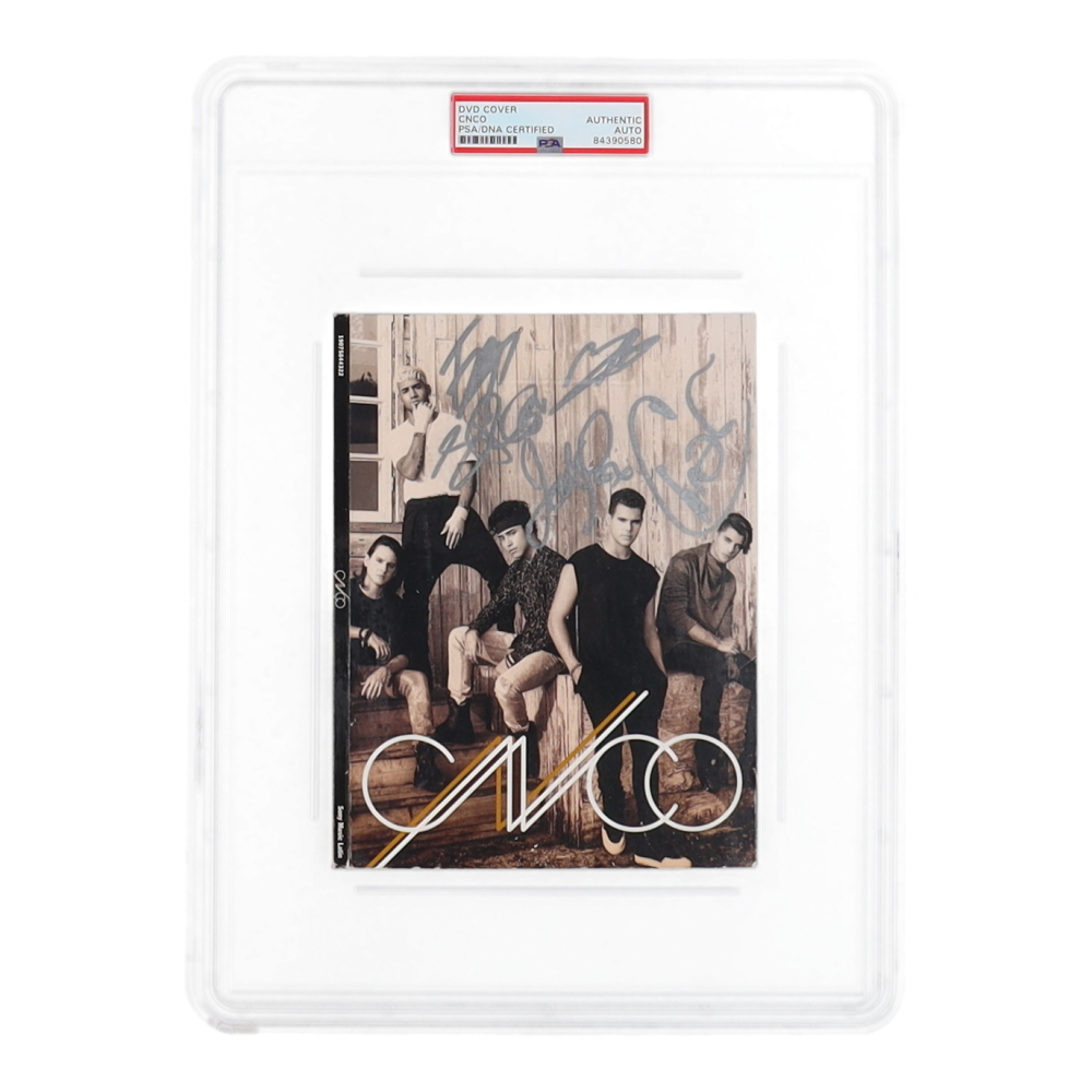 "CNCO" DVD Cover Signed by (5) with Richard Camacho, Erick Brian Colon ...
