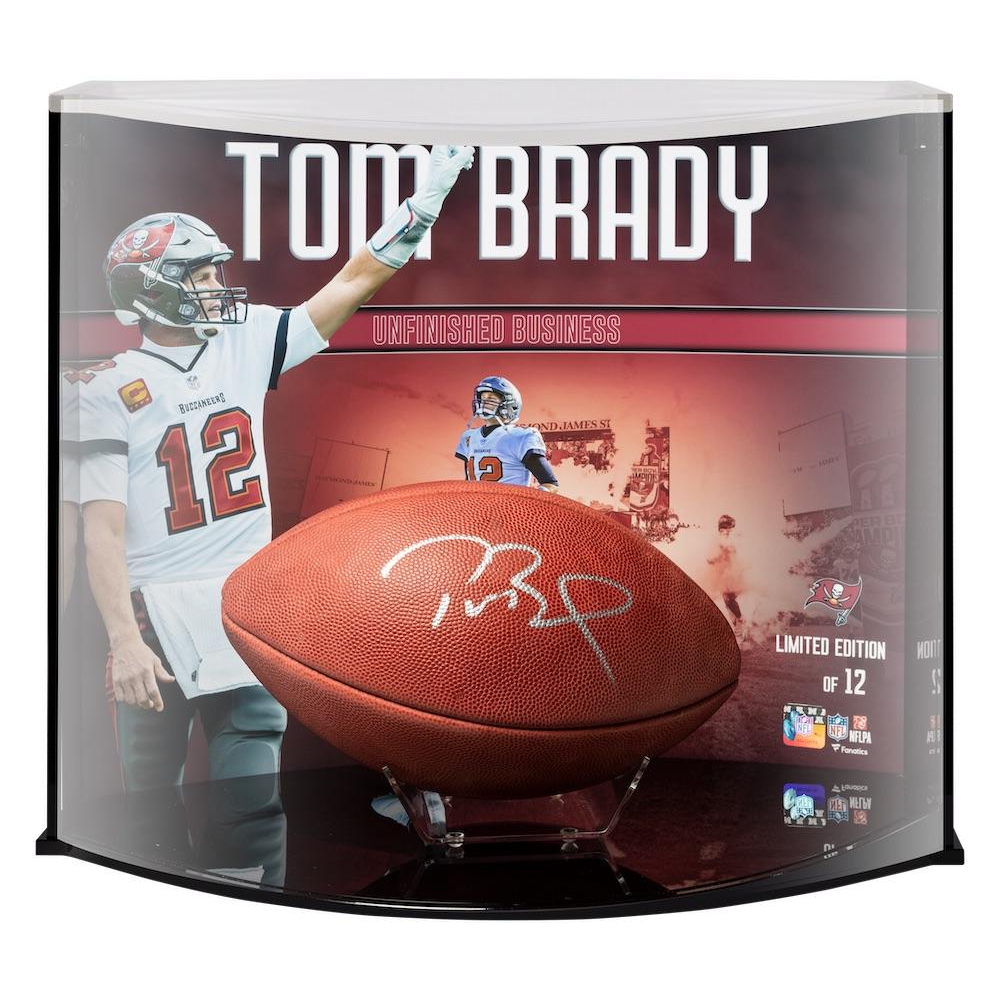 Tom Brady Signed LE "The Duke" NFL Game Ball Football with Custom ...