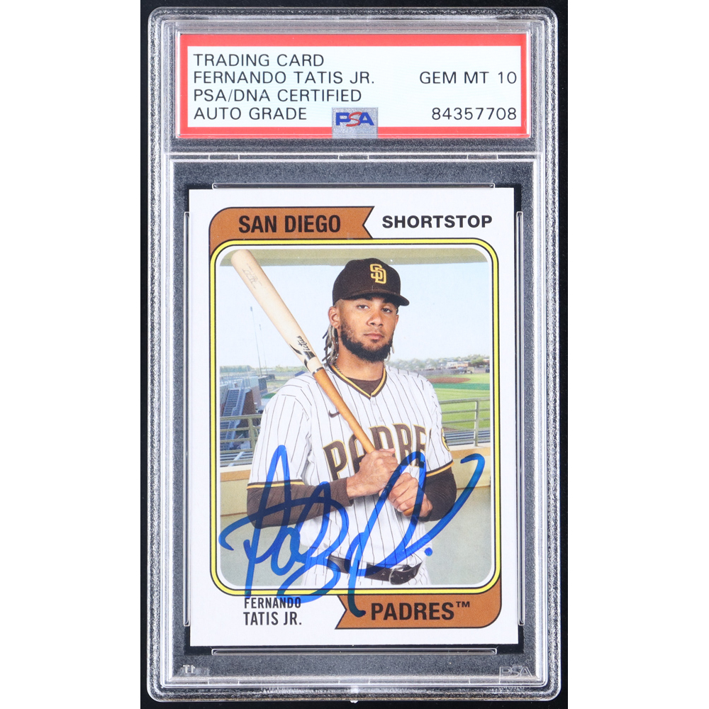 Fernando Tatis Jr. Signed 2020 Topps Archives #185 (PSA | Auto 10 ...