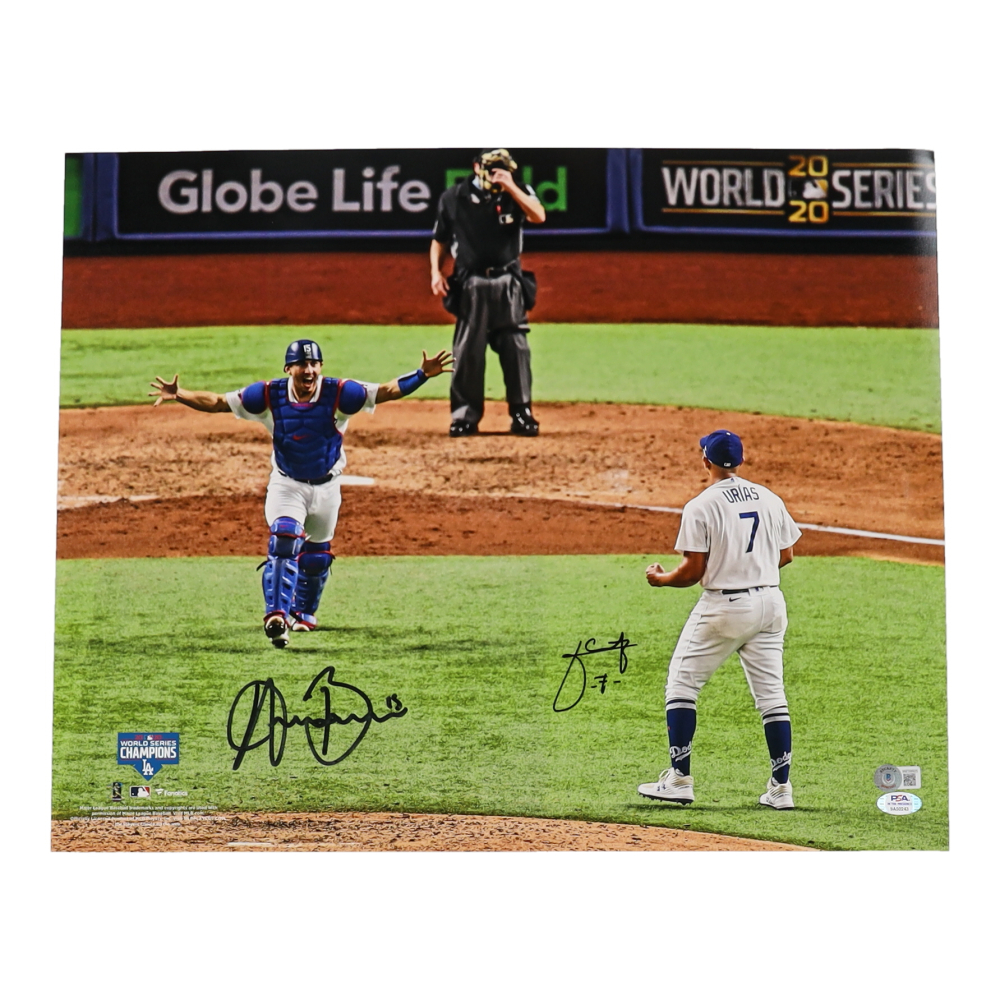 Julio Urias & Austin Barnes Signed Dodgers 16x20 Photo (PSA & Beckett ...