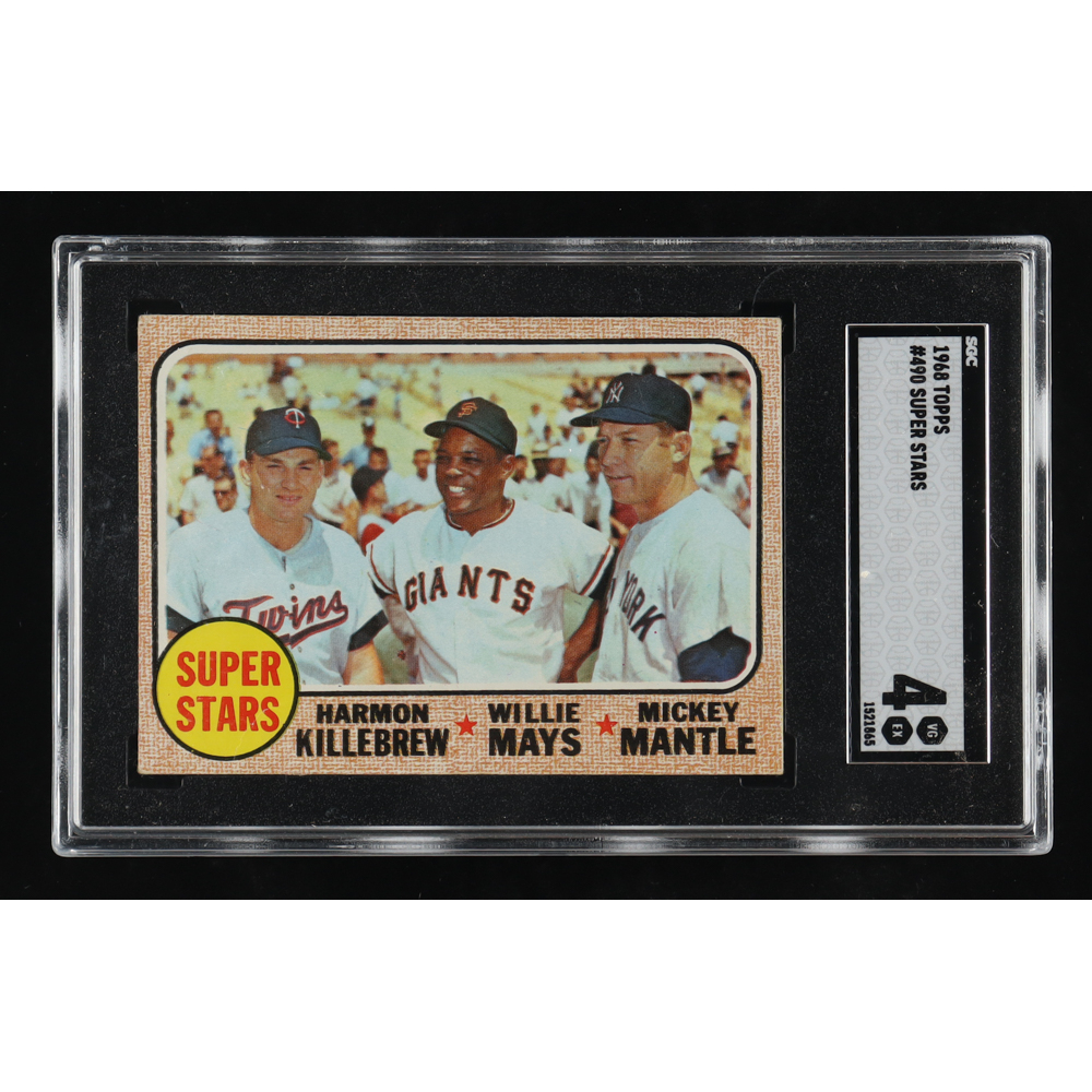 Harmon Killebrew / Willie Mays / Mickey Mantle 1968 Topps #490 Super ...