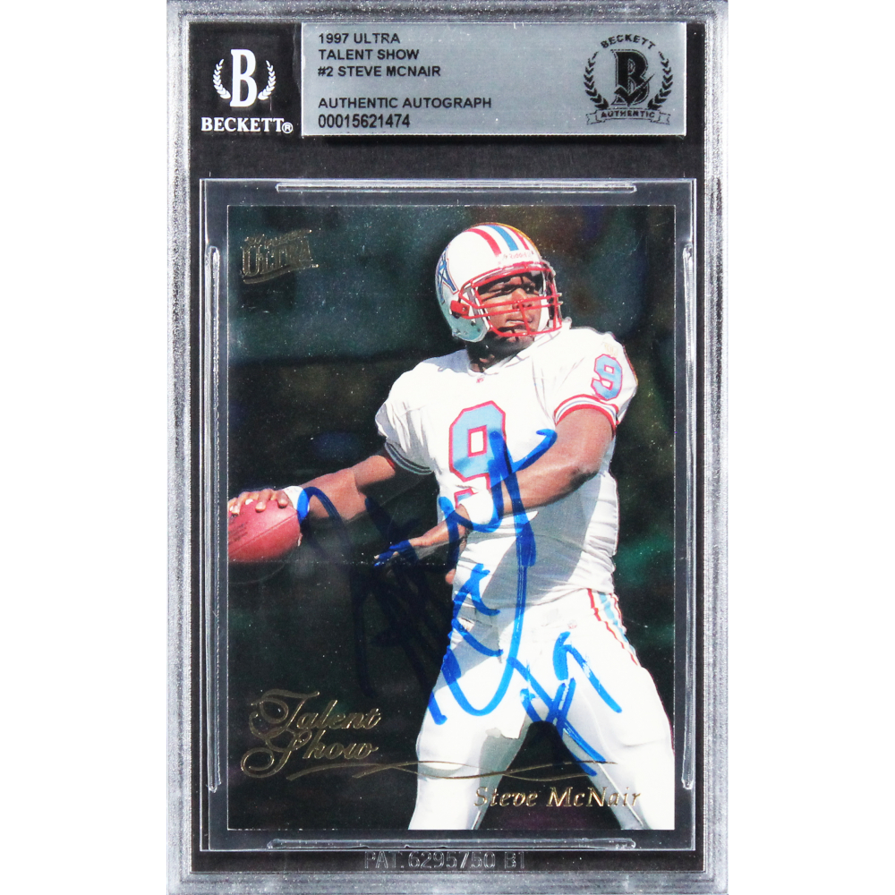 Steve McNair Signed 1997 Ultra Talent Show #2 (BGS) | Pristine Auction