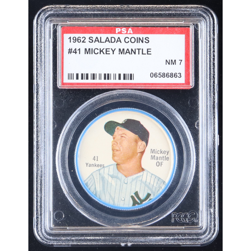 Mickey Mantle 1962 Salada Coins #41 (PSA 7) | Pristine Auction