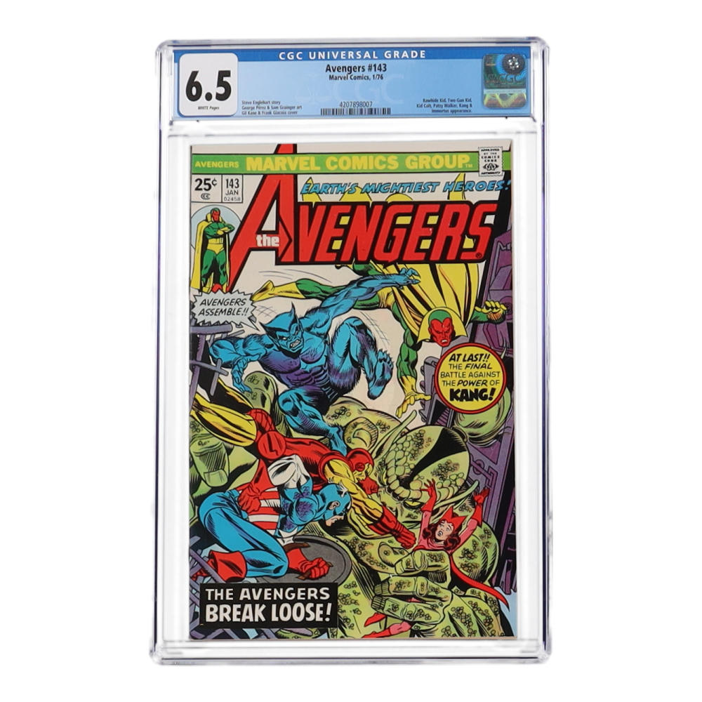 1976 Avengers 143 Marvel Comic Book Cgc 6 5 Pristine Auction