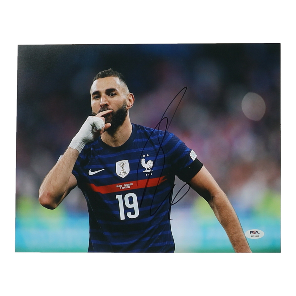 Karim Benzema Signed Team France 11x14 Photo (PSA) | Pristine Auction