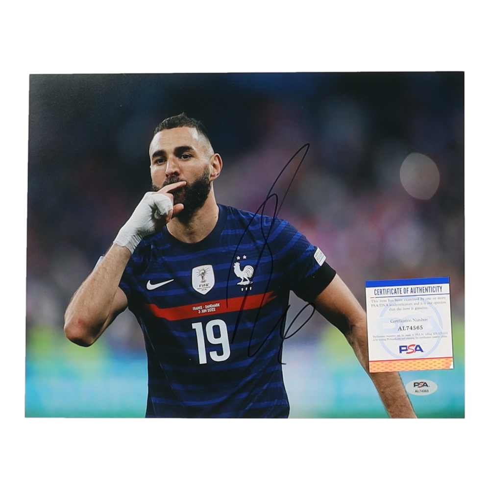 Karim Benzema Signed Team France 11x14 Photo (PSA) | Pristine Auction