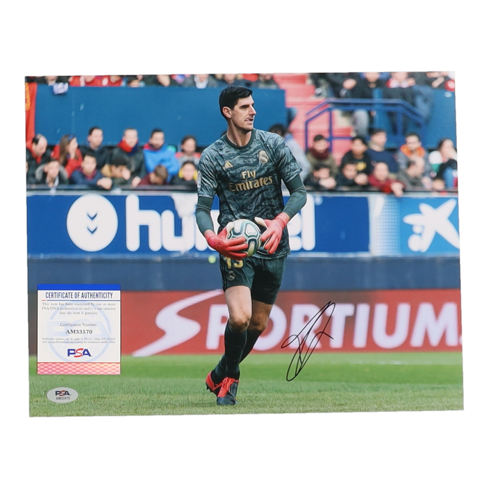 Thibaut Courtois Signed Real Madrid CF 11x14 Photo (PSA) | Pristine Auction