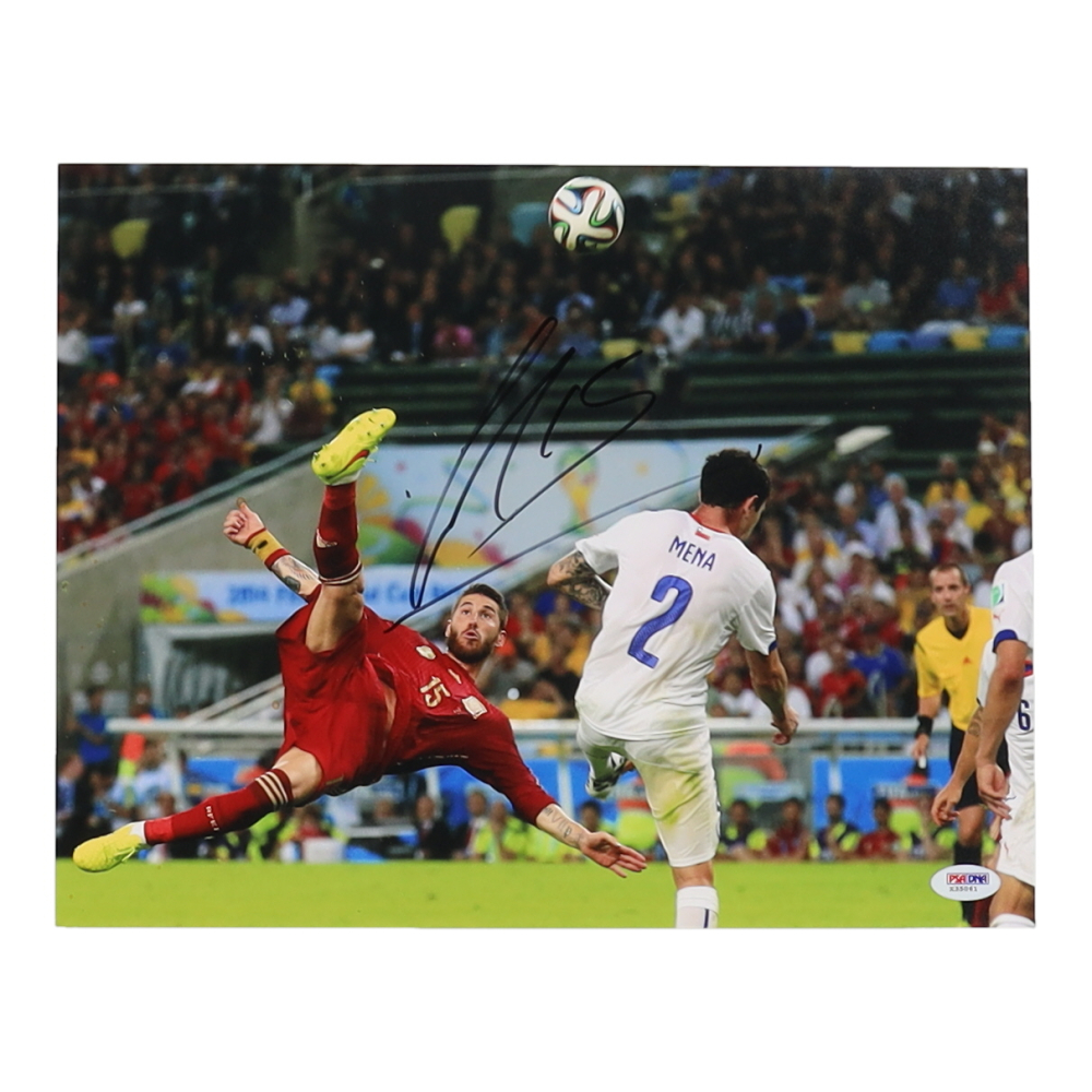 Sergio Ramos Signed Sevilla CF 11x14 Photo (PSA) | Pristine Auction