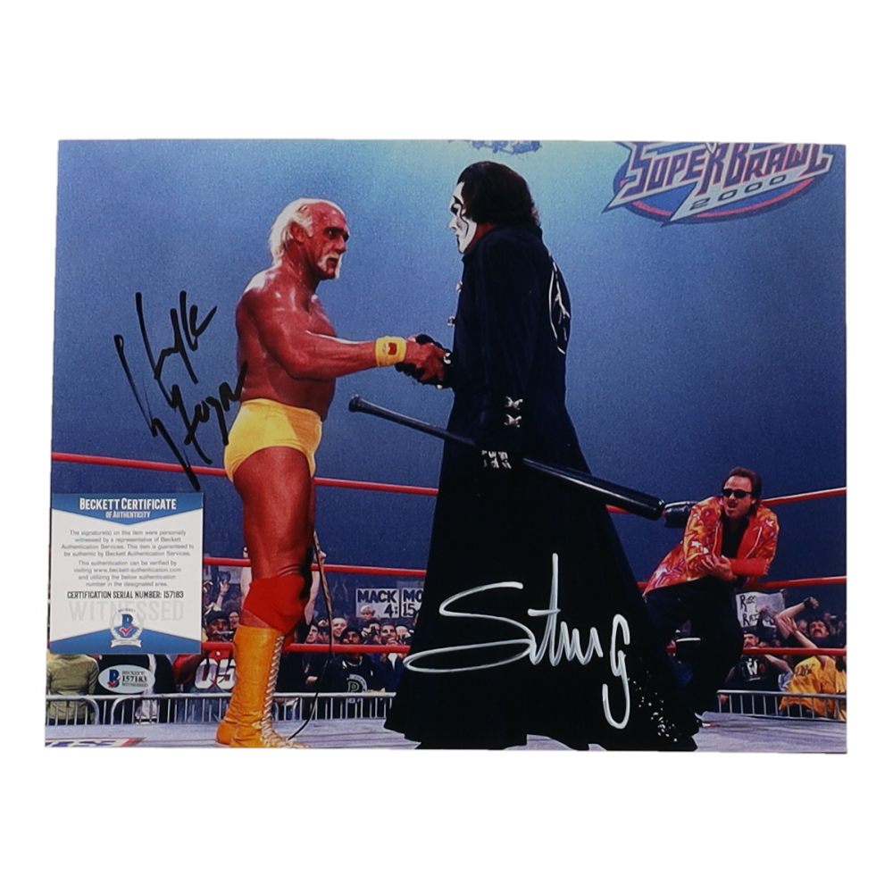 Hulk Hogan & Sting Signed WWE 11x14 Photo (Beckett) | Pristine Auction