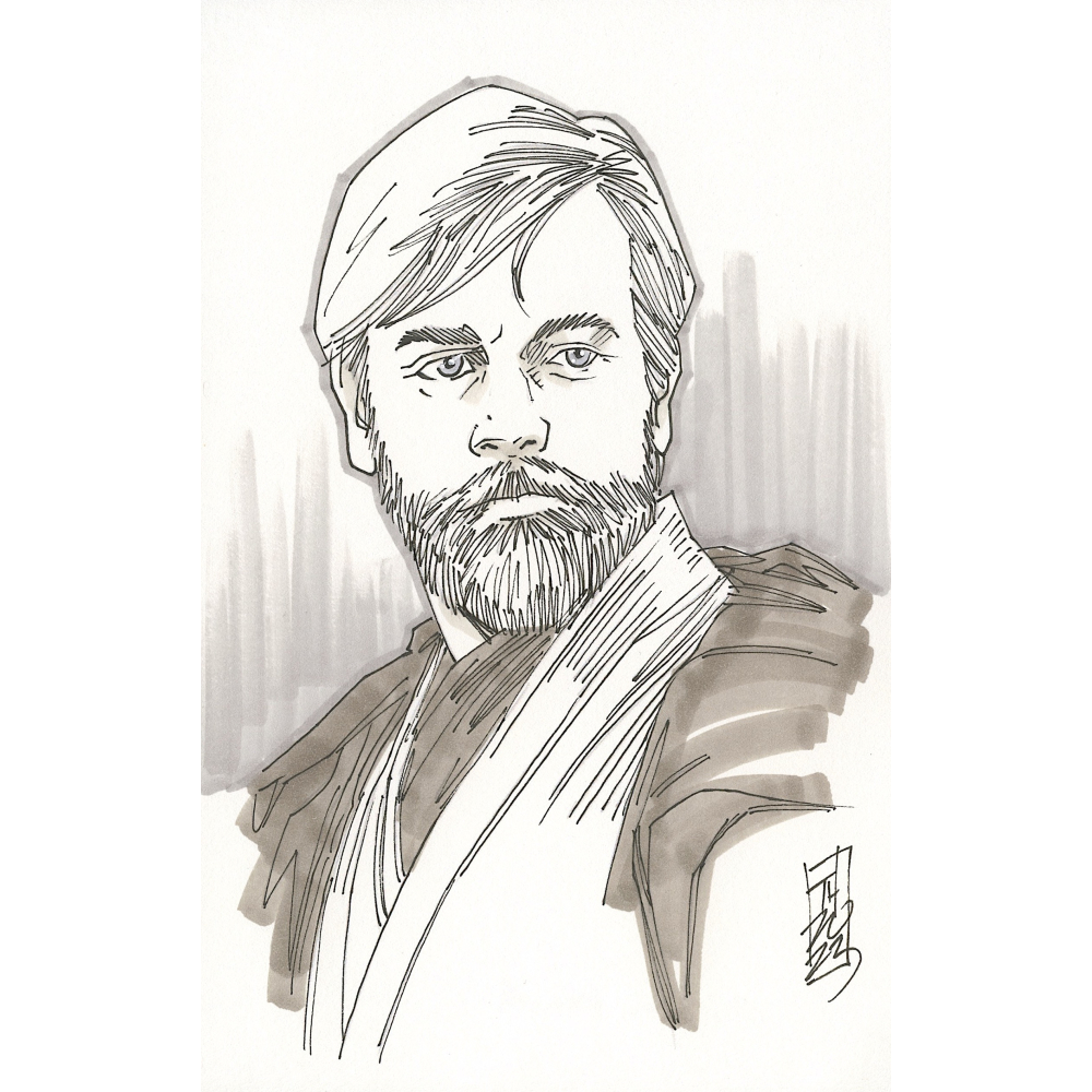 Obi-Wan Kenobi | Star Wars - Signed ORIGINAL Drawing by Tom Hodges (1/1 ...