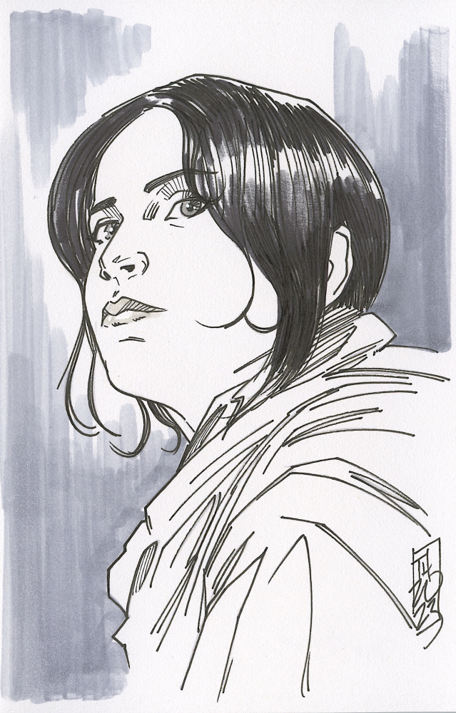 Jyn Erso | Star Wars - Signed ORIGINAL Drawing by Tom Hodges (1/1 ...