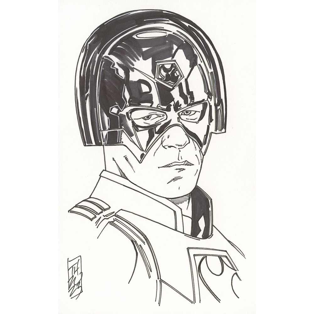 Peacemaker | DC Comics - Signed ORIGINAL Drawing by Tom Hodges (1/1 ...