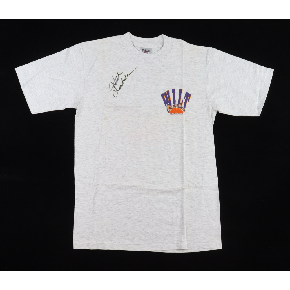 Wilt Chamberlain Signed T-shirt (PSA) | Pristine Auction