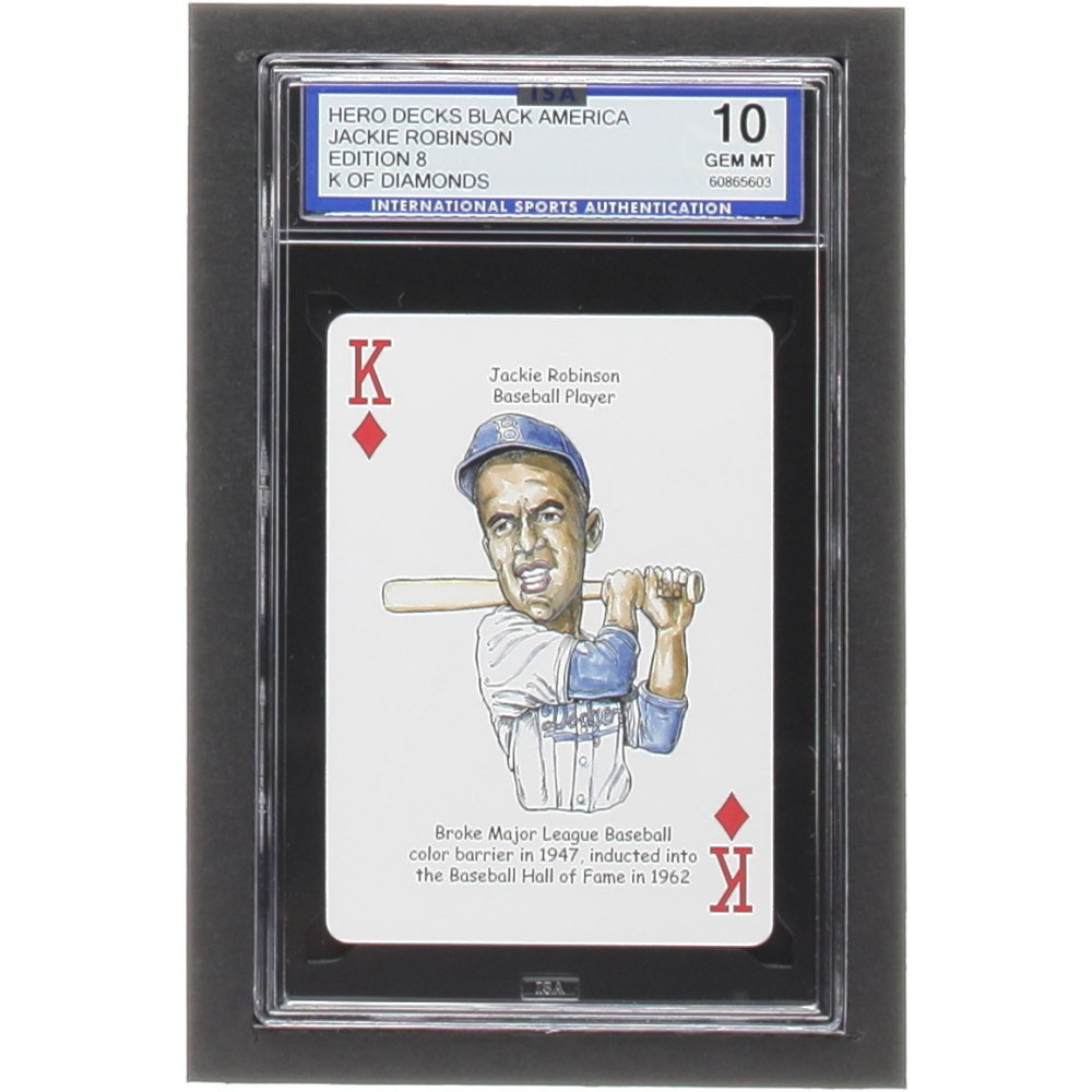 Jackie Robinson 2005 Hero Decks Edition 8 K Of Diamonds (ISA 10) | Pristine Auction