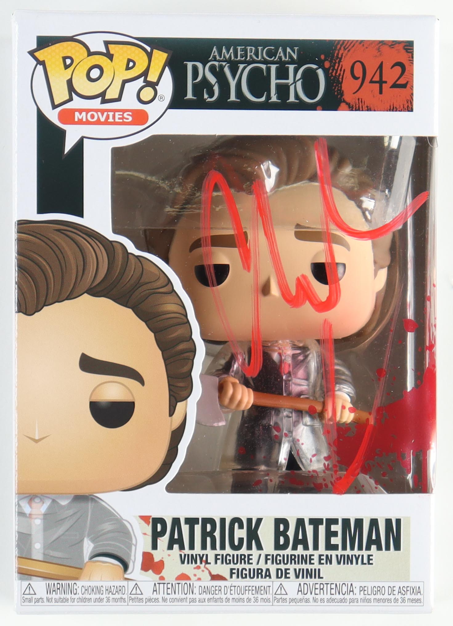 Christian Bale Signed "American Psycho" #942 Patrick Bateman Funko Pop ...