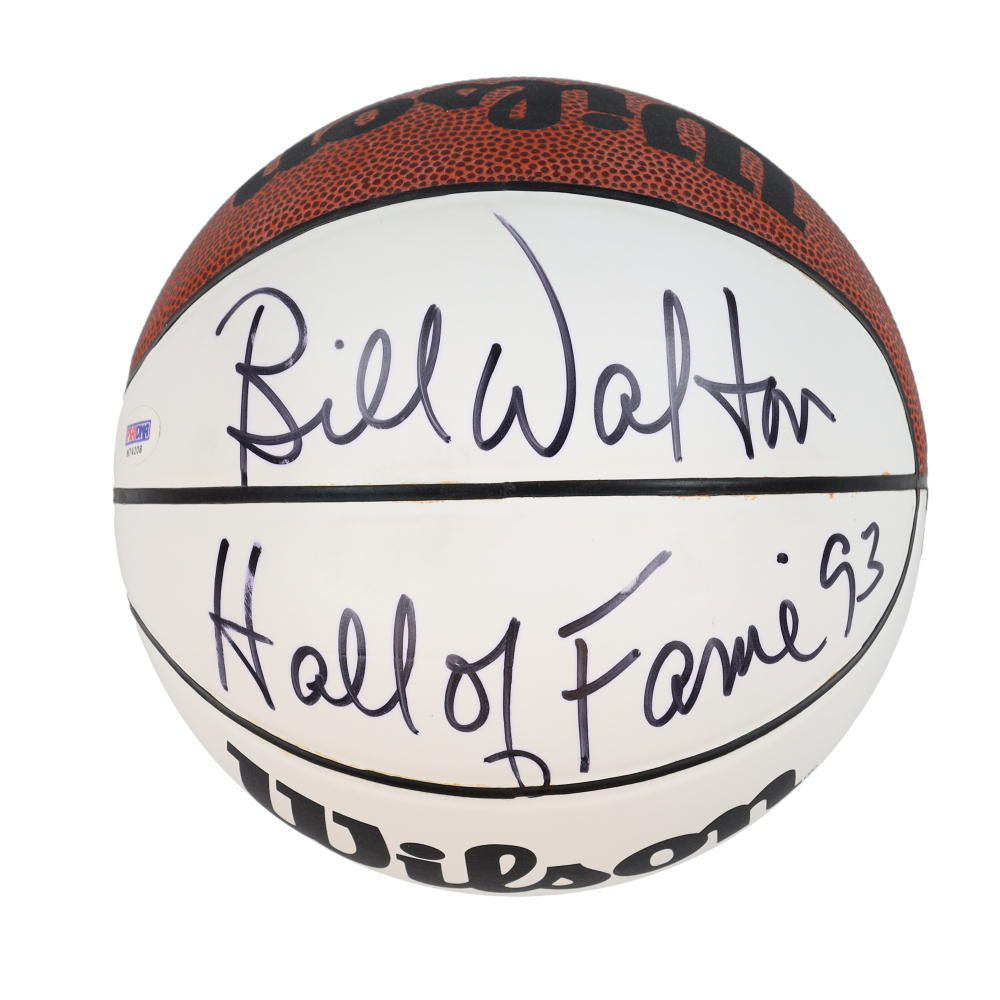 Bill Walton Signed NBA Official Game Mini Basketball with Multiple ...
