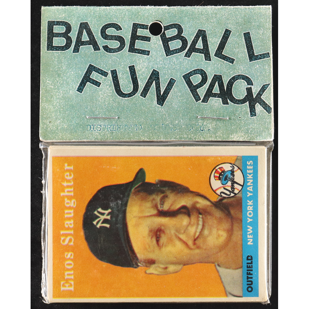 1958 Topps Baseball Card Fun Pack with (10) Cards | Pristine Auction
