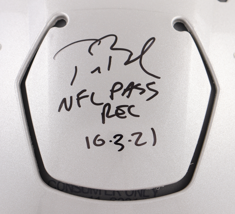 Tom Brady Signed Patriots Full-Size Authentic SpeedFlex Helmet ...